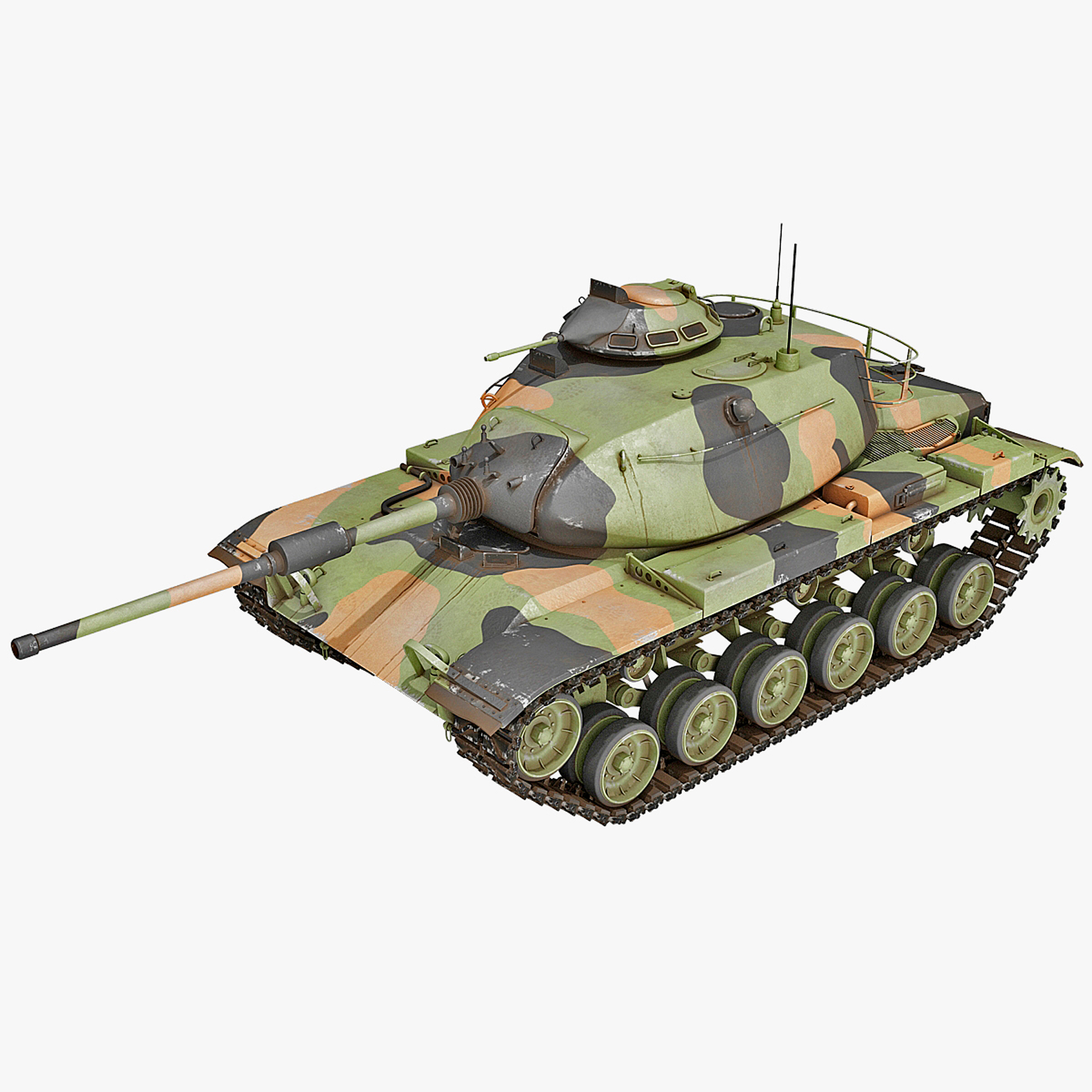 3D модель M60 Patton US Combat Tank - TurboSquid 728653