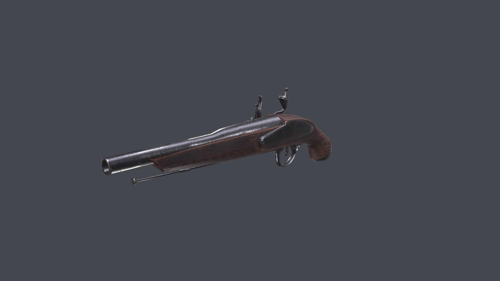 Flintlock Pistol 3D Model - TurboSquid 1464580