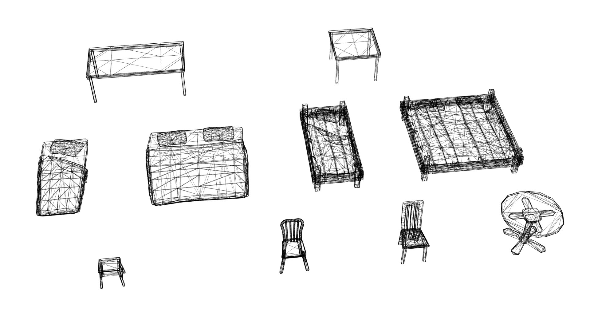 Free Furniture Free Pack 3D Model - TurboSquid 2140544