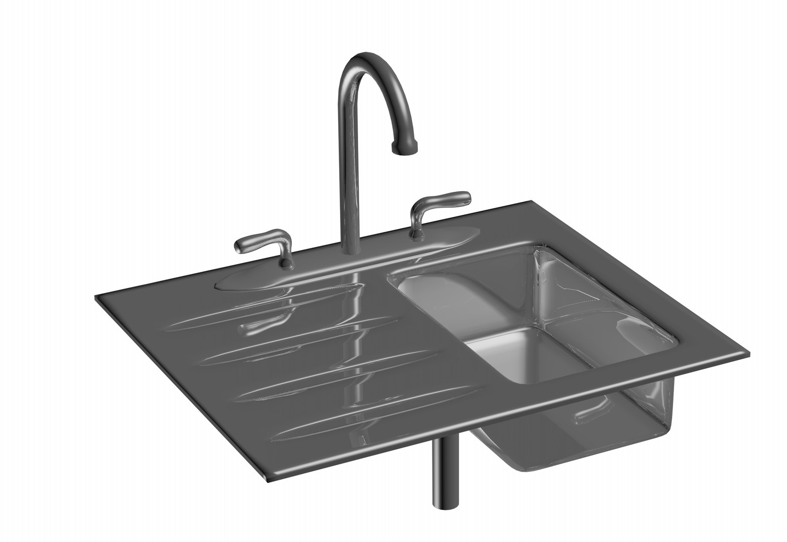 Sink Rigged 3d Max