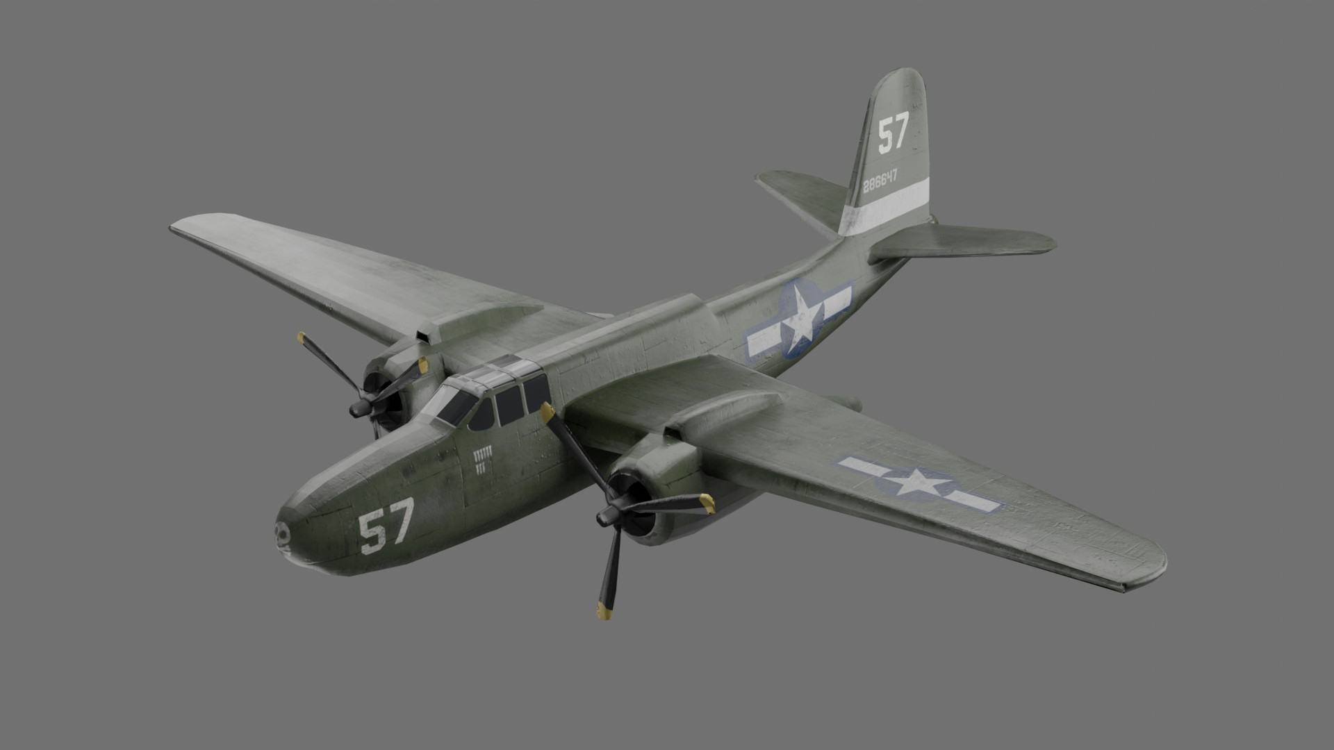 Douglas A-20 Havoc Plane 3D - TurboSquid 2389063