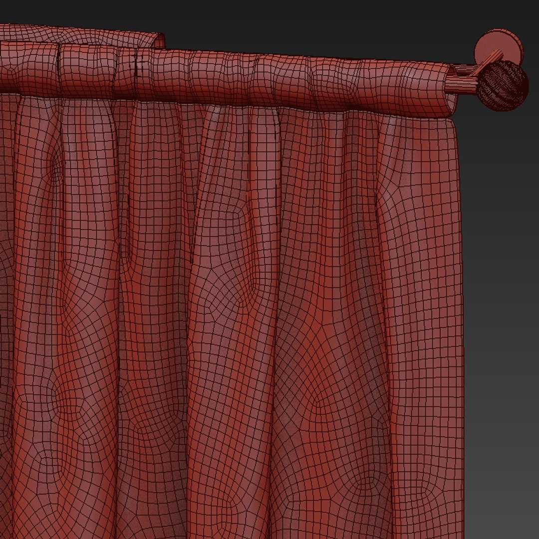 3D brown tulle - TurboSquid 1390824