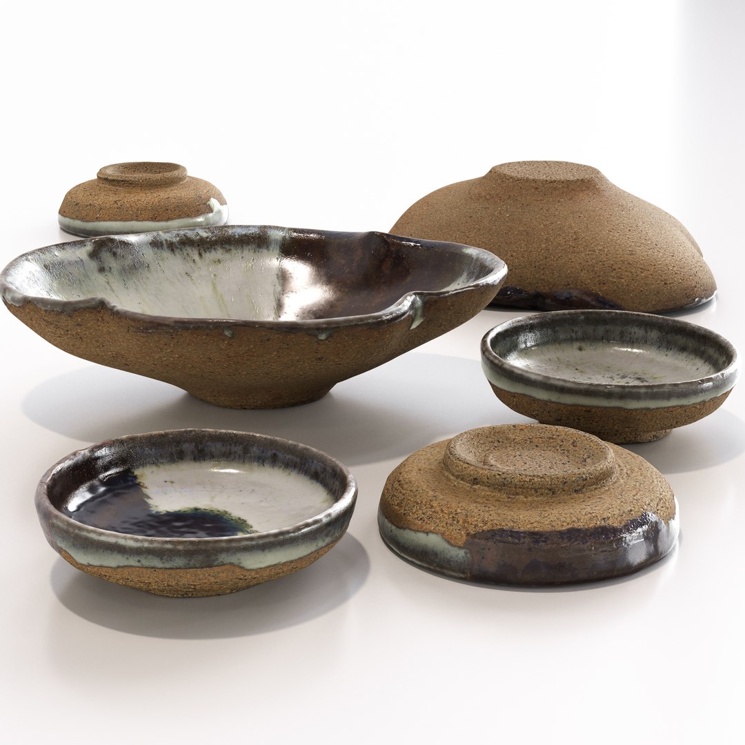 Japanese Tableware Set 5 Model - TurboSquid 1986155