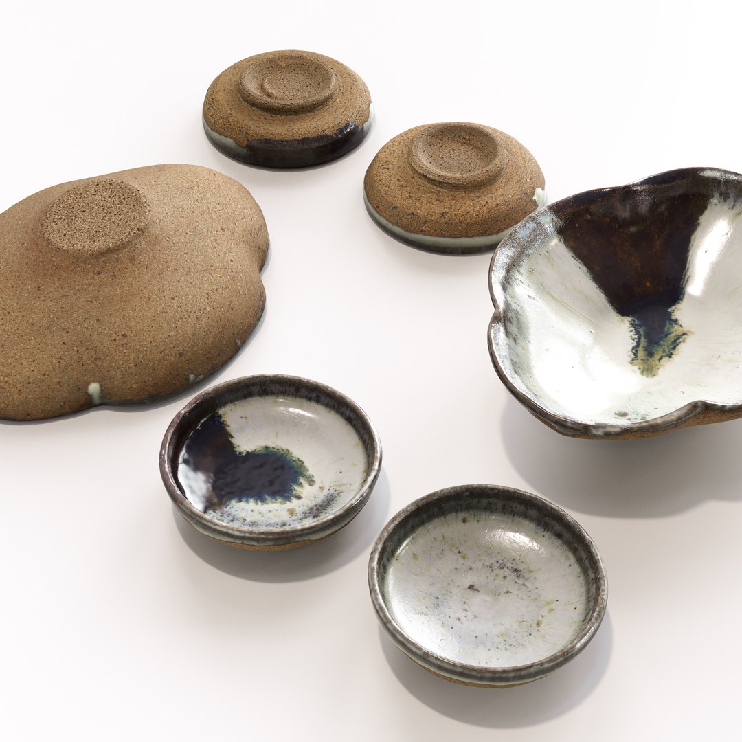 Japanese Tableware Set 5 Model - TurboSquid 1986155