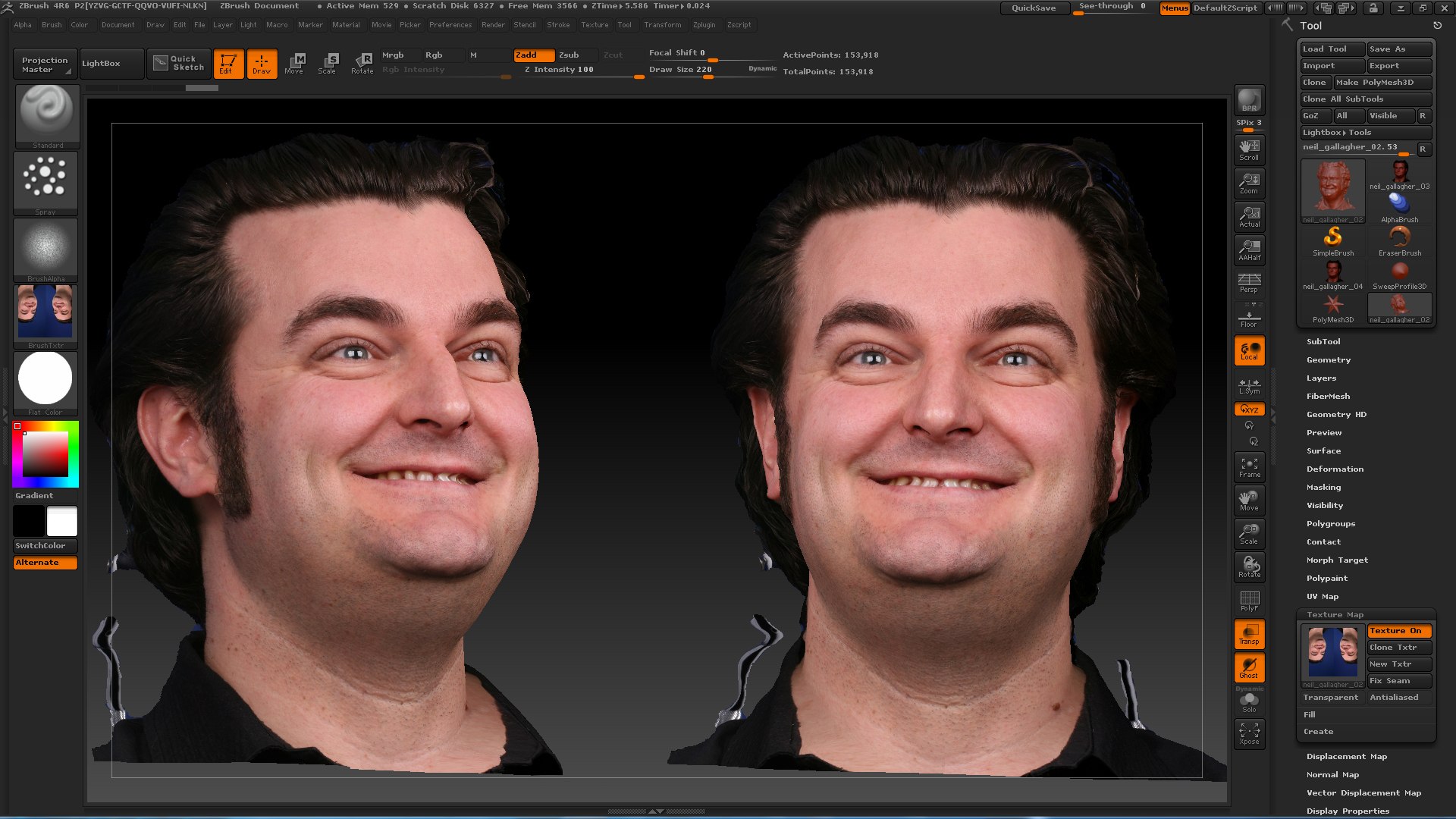 3d Scan Male Face 1 Model