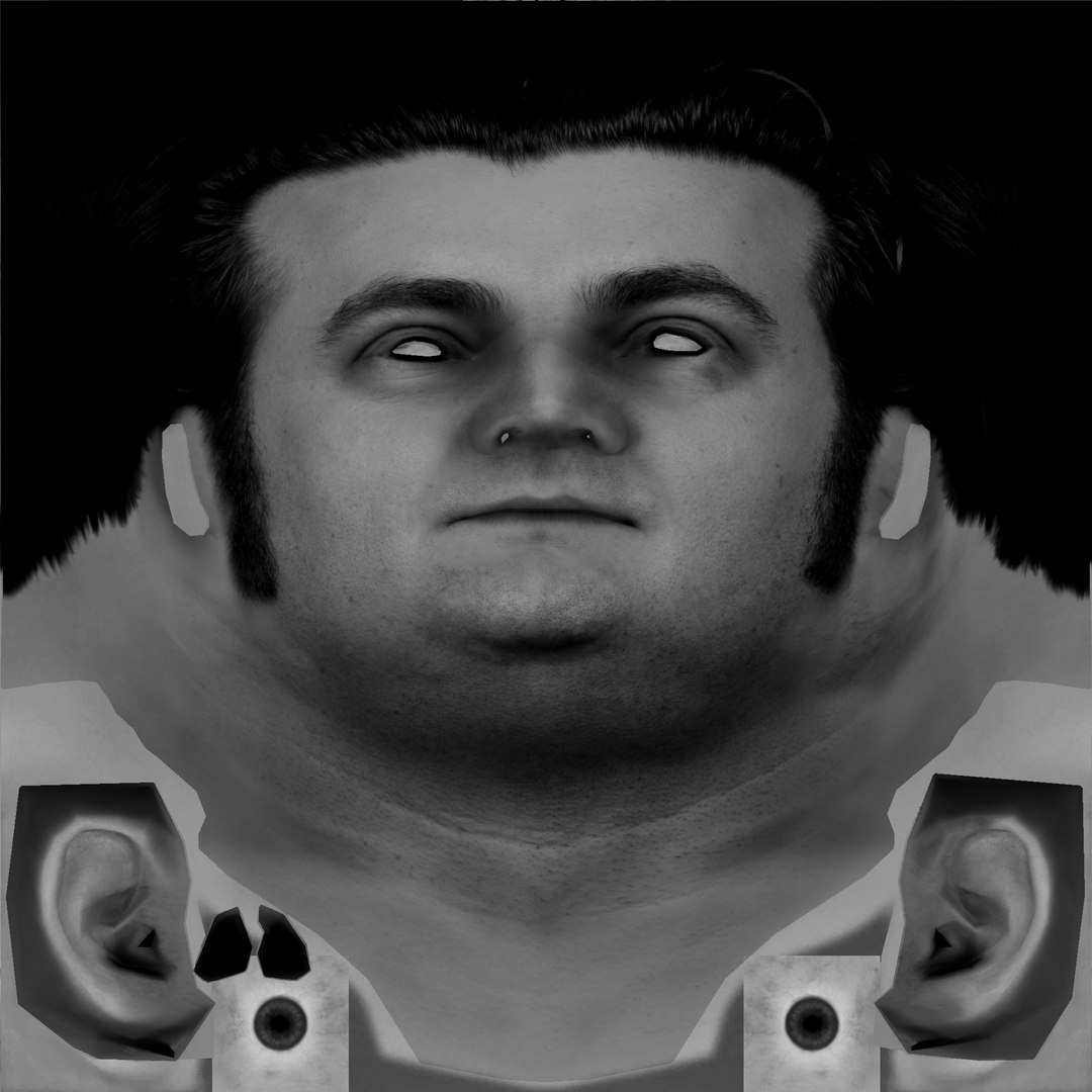3d Scan Male Face 1 Model