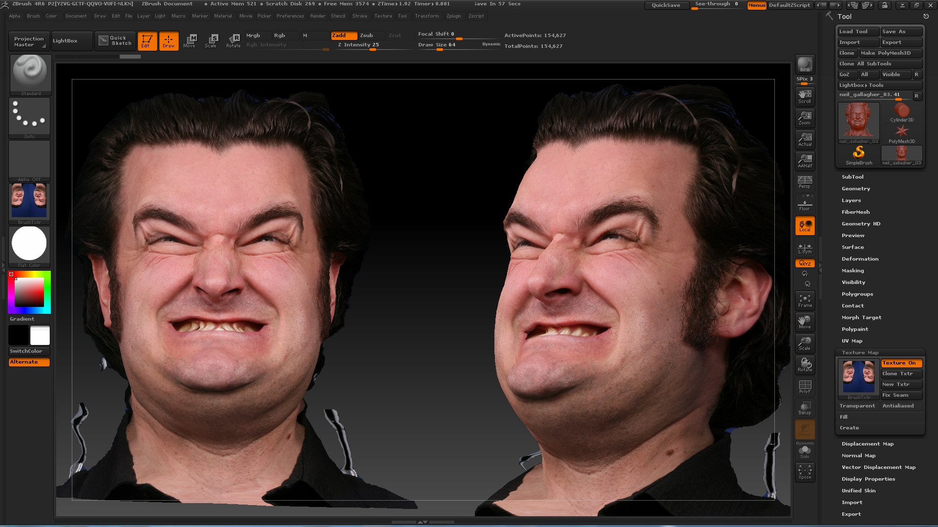 3d Scan Male Face 1 Model