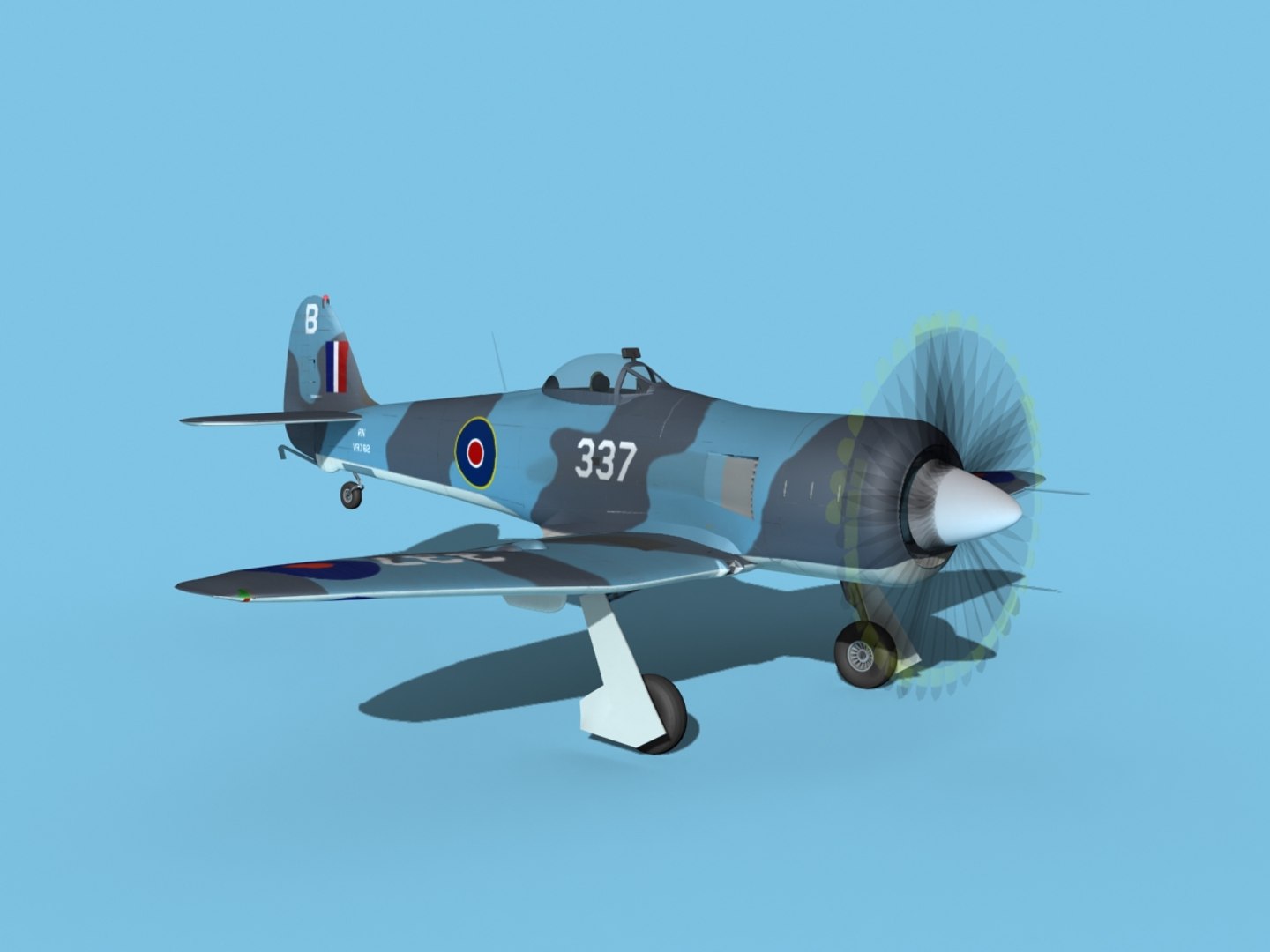 3D Propeller Hawker Sea Fury Model - TurboSquid 1488986