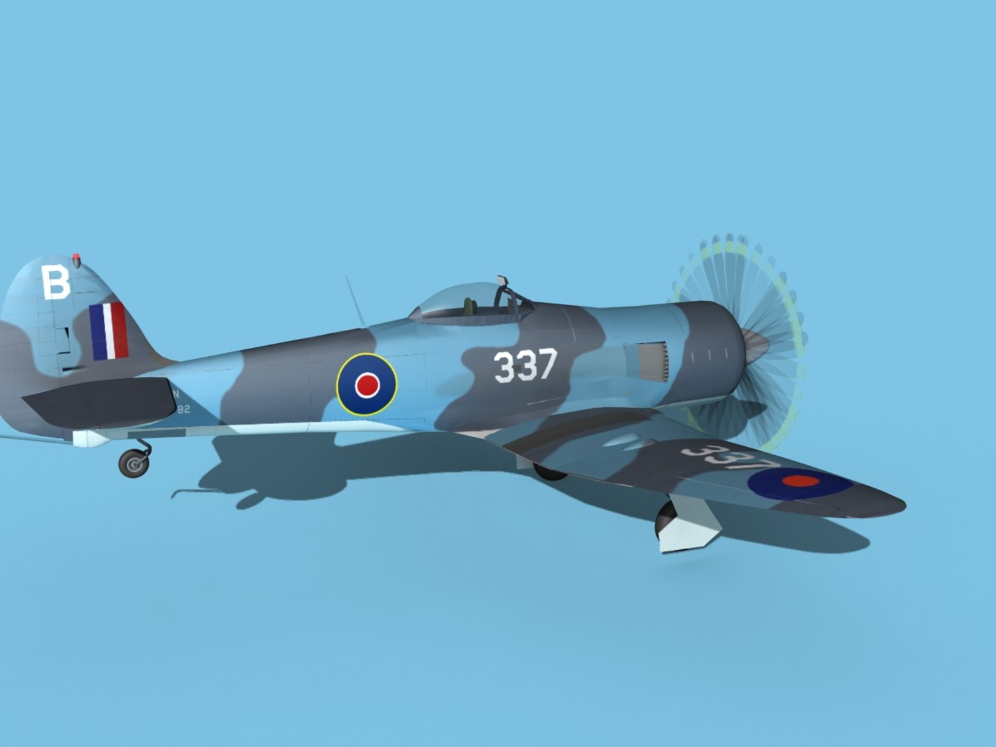 3D Propeller Hawker Sea Fury Model - TurboSquid 1488986
