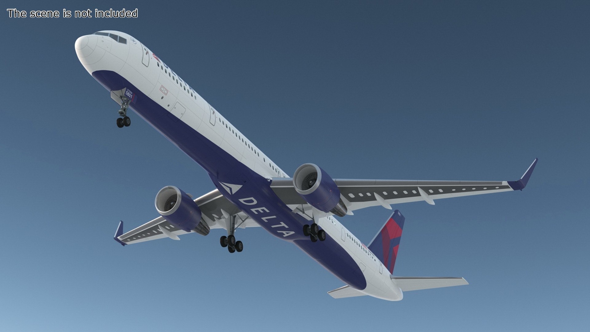 Delta Air Lines Boeing 757-300 With Cabin And Doors Model - TurboSquid ...