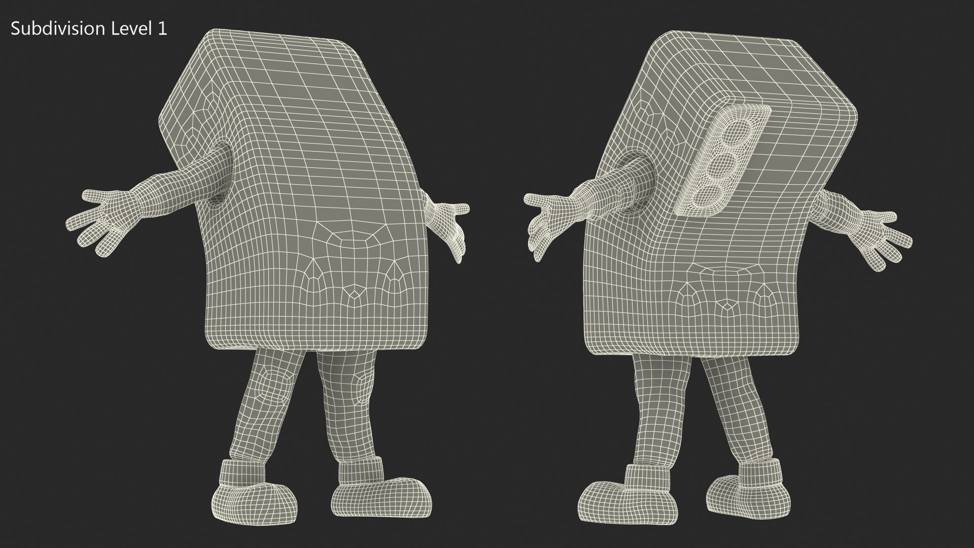 Orange Mobile Phone Mascot Happy Pose 3D Model - TurboSquid 2060349