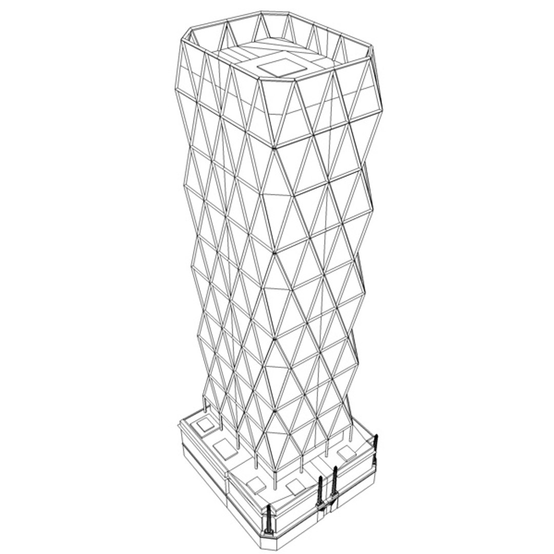 Hearst Tower 3d Model