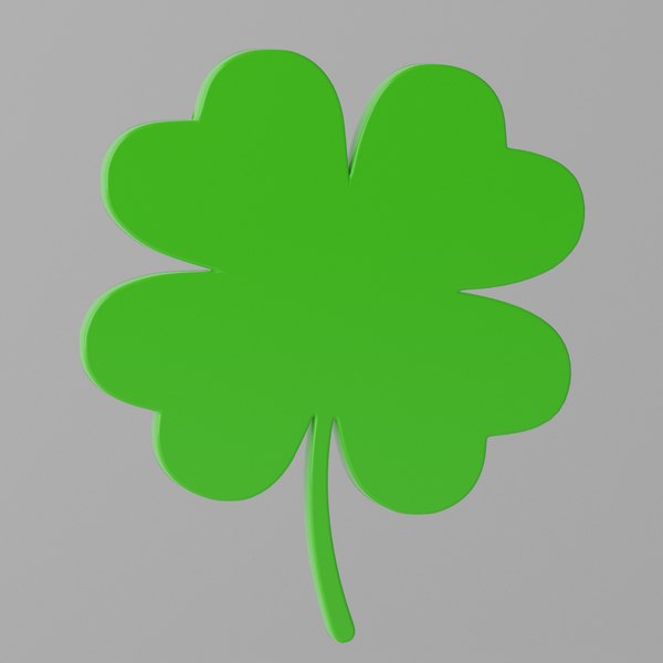 Cartoon Lucky Four Leaf Clover model - TurboSquid 1818209