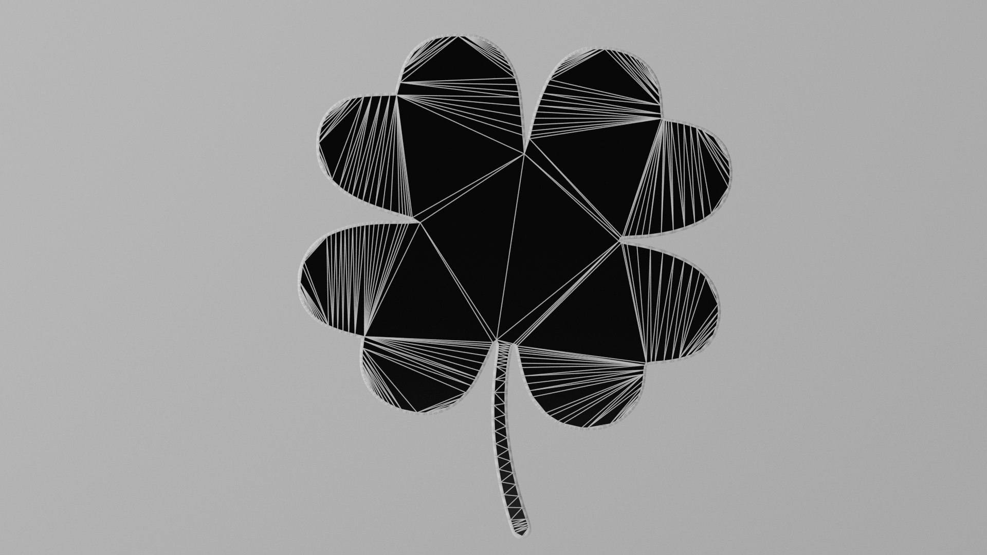 Cartoon Lucky Four Leaf Clover Model - TurboSquid 1818209