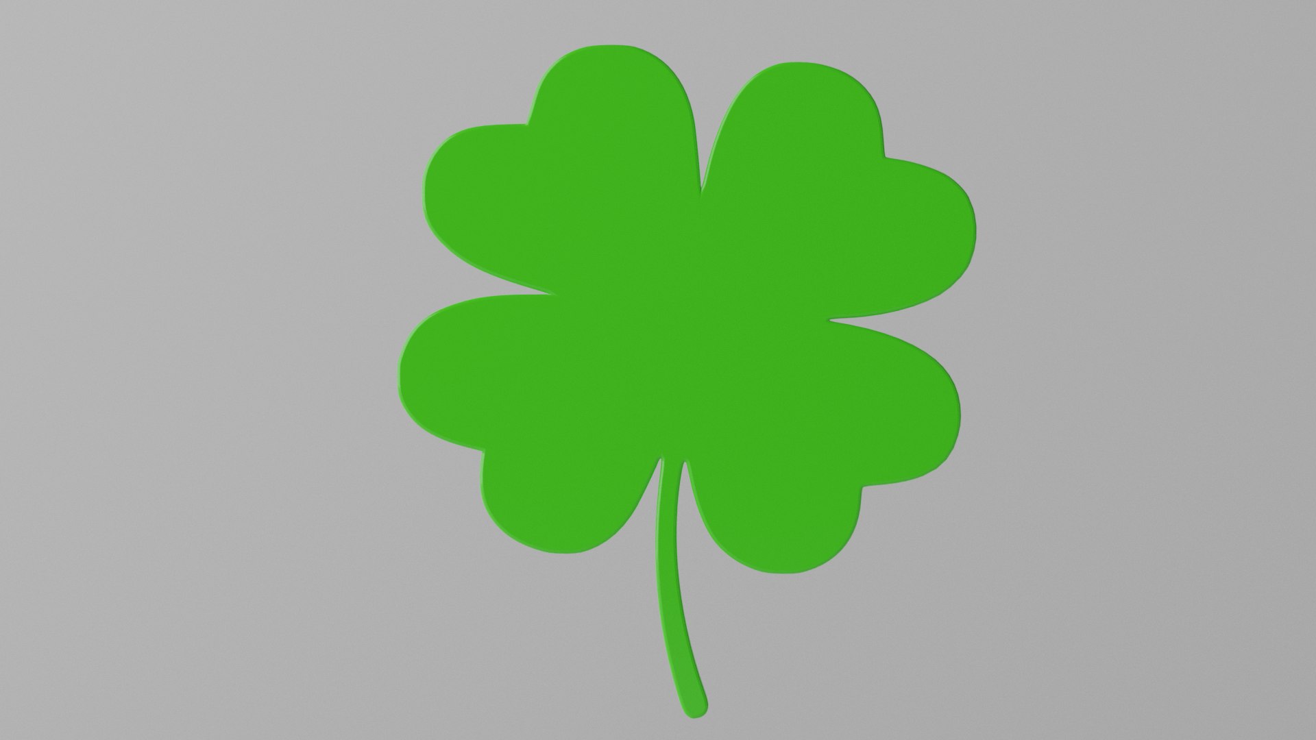 Cartoon Lucky Four Leaf Clover Model - TurboSquid 1818209