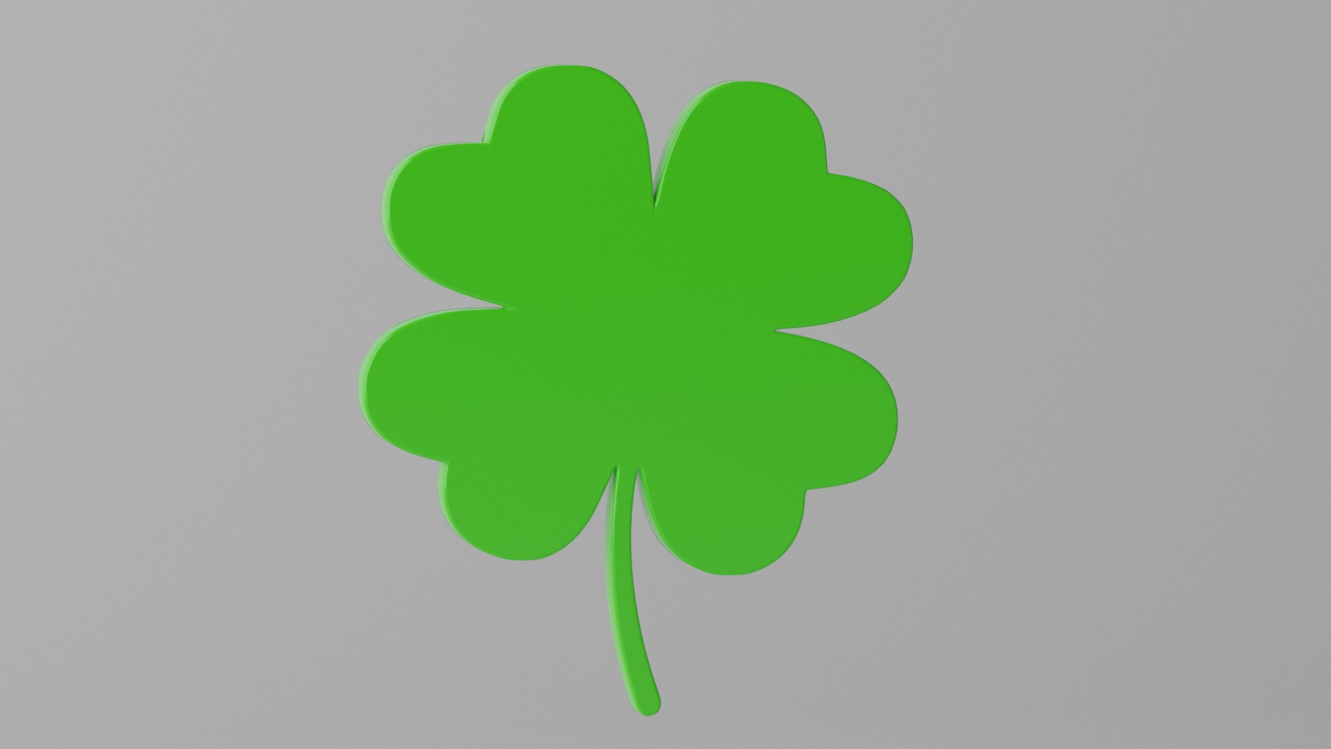 Cartoon Lucky Four Leaf Clover Model - TurboSquid 1818209