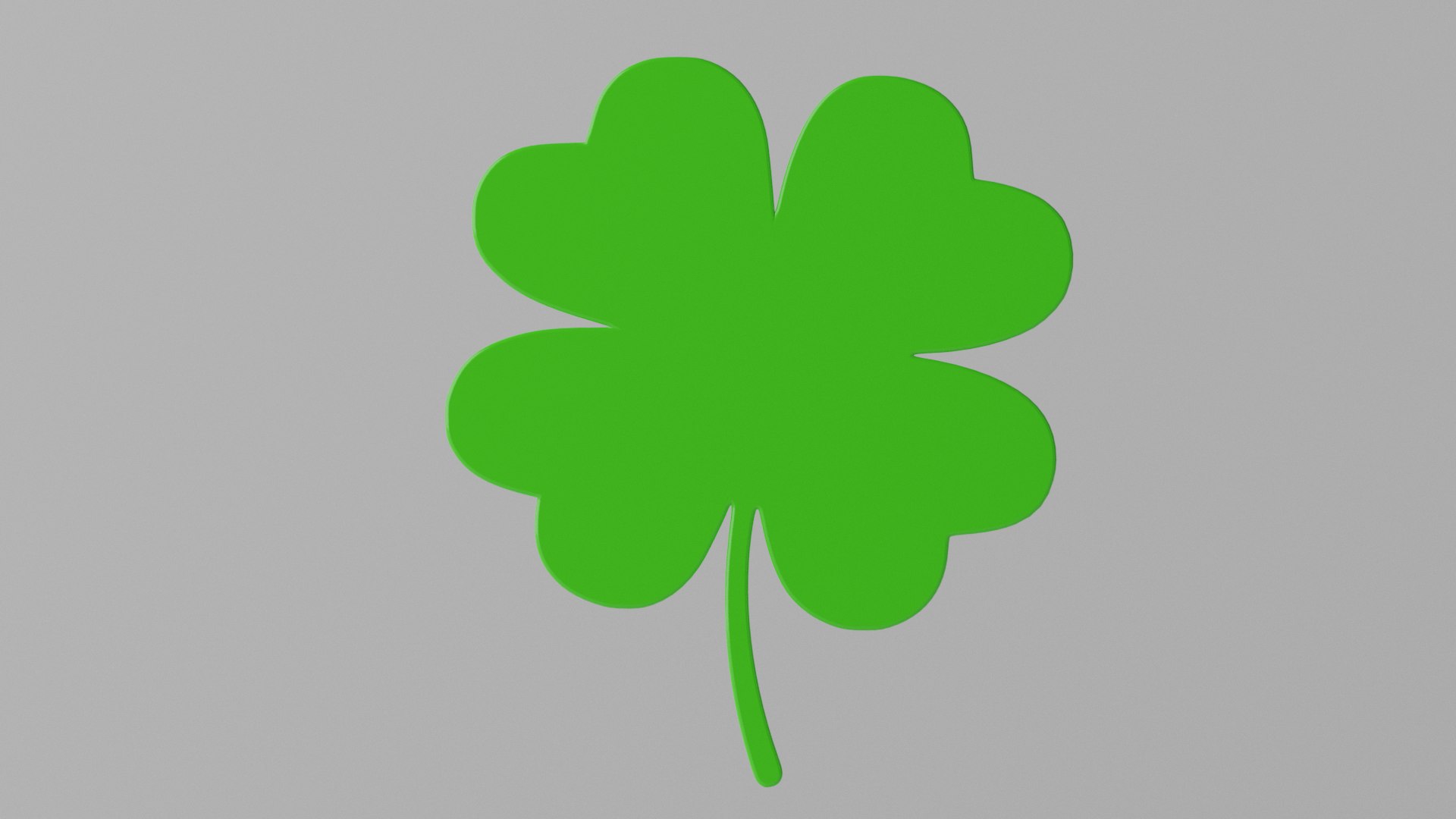Cartoon Lucky Four Leaf Clover Model - TurboSquid 1818209