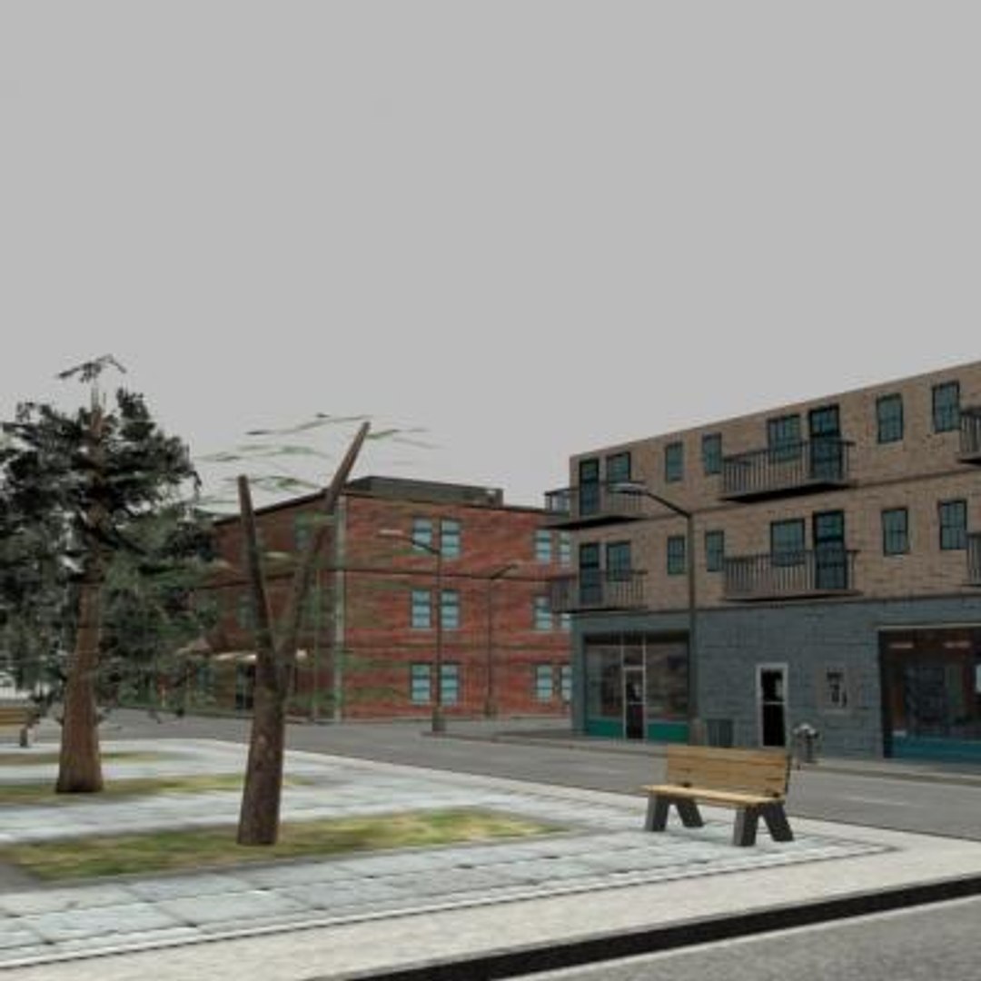 Town Center 3d Model
