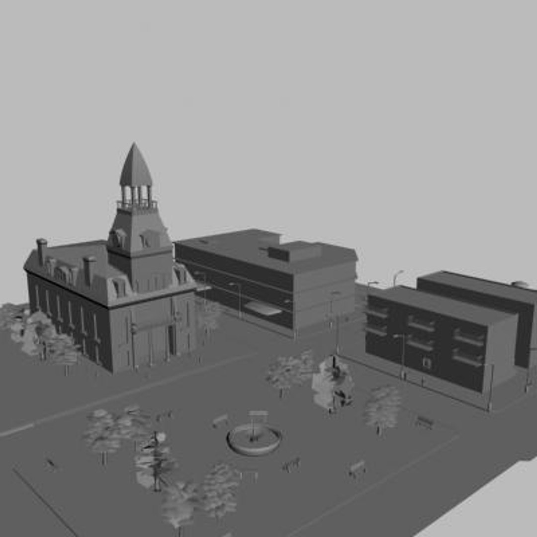 Town Center 3d Model