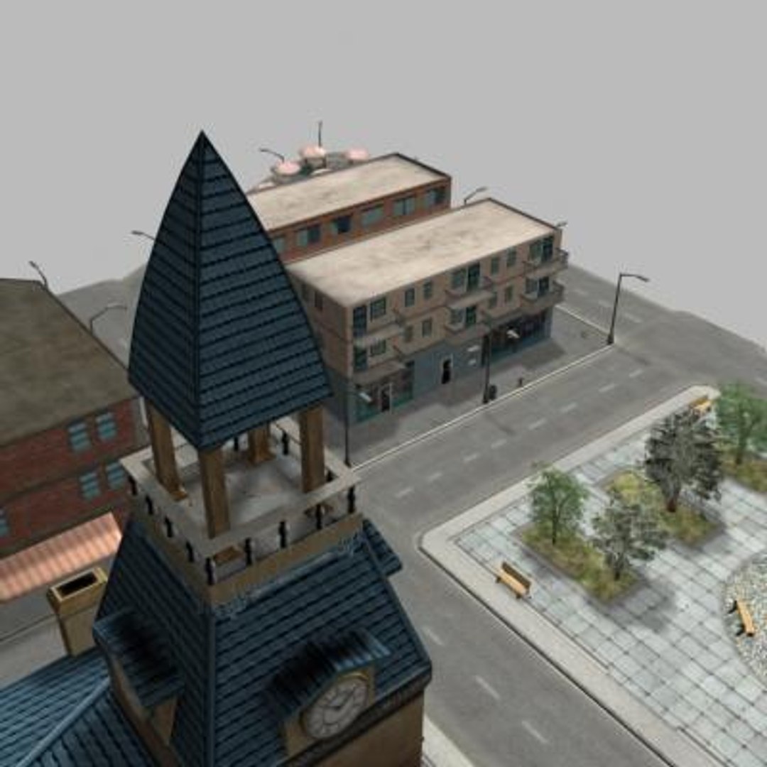 Town Center 3d Model