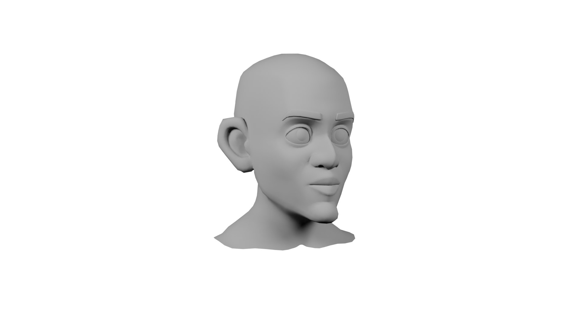 Stylized Character Head Base Mesh - Vol1 3D Model - TurboSquid 2284792
