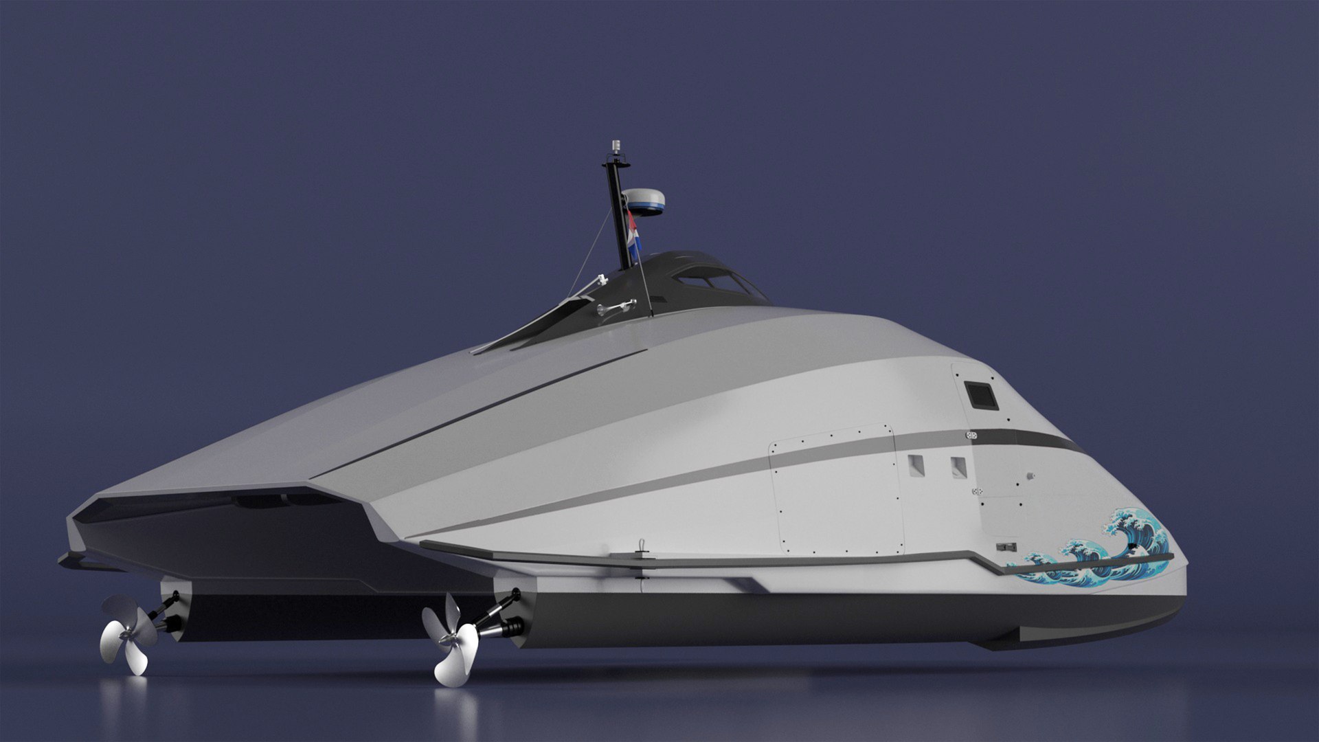 3D High Speed Catamaran Ferry Model - TurboSquid 2243040