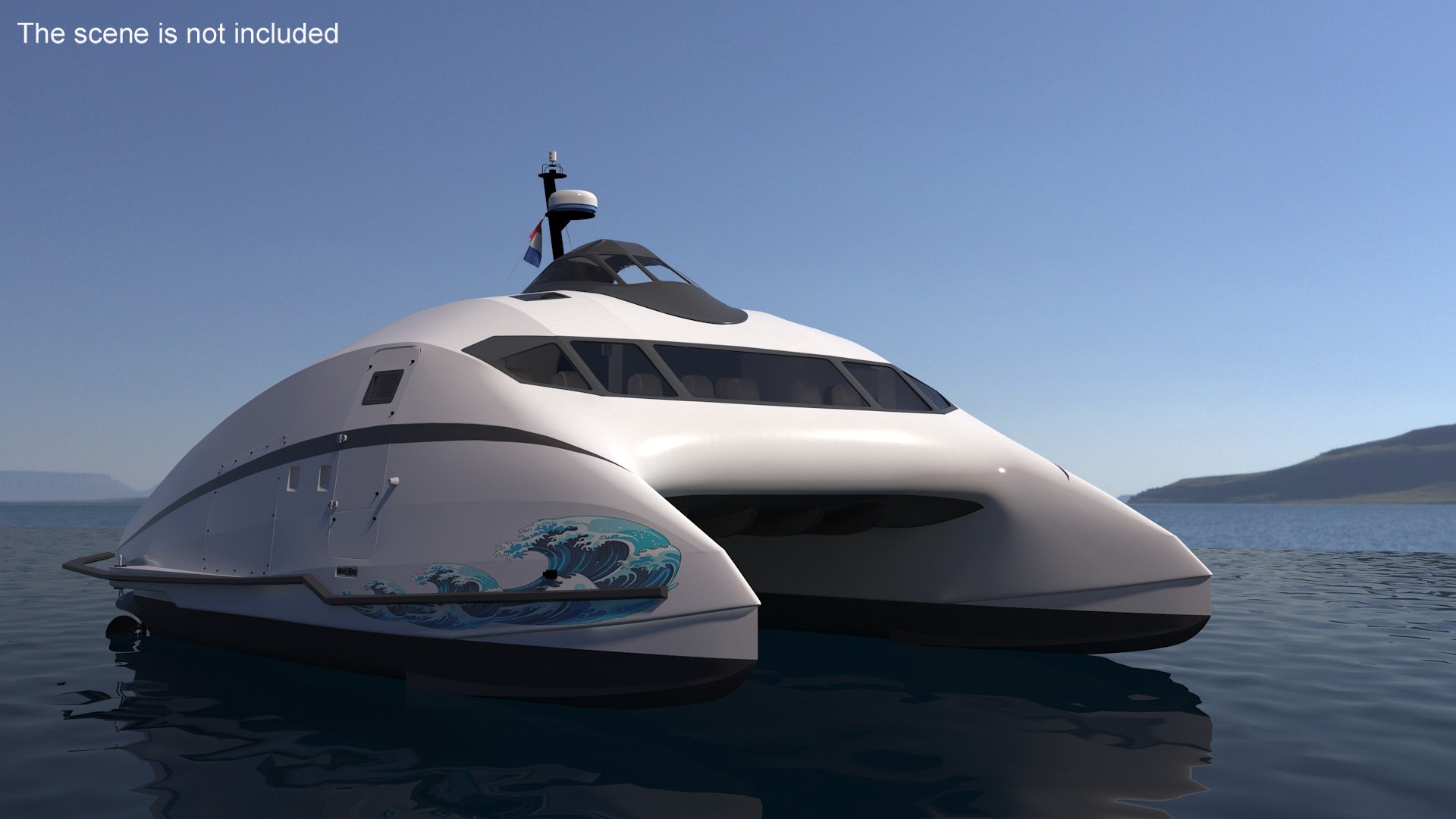 3D High Speed Catamaran Ferry Model - TurboSquid 2243040