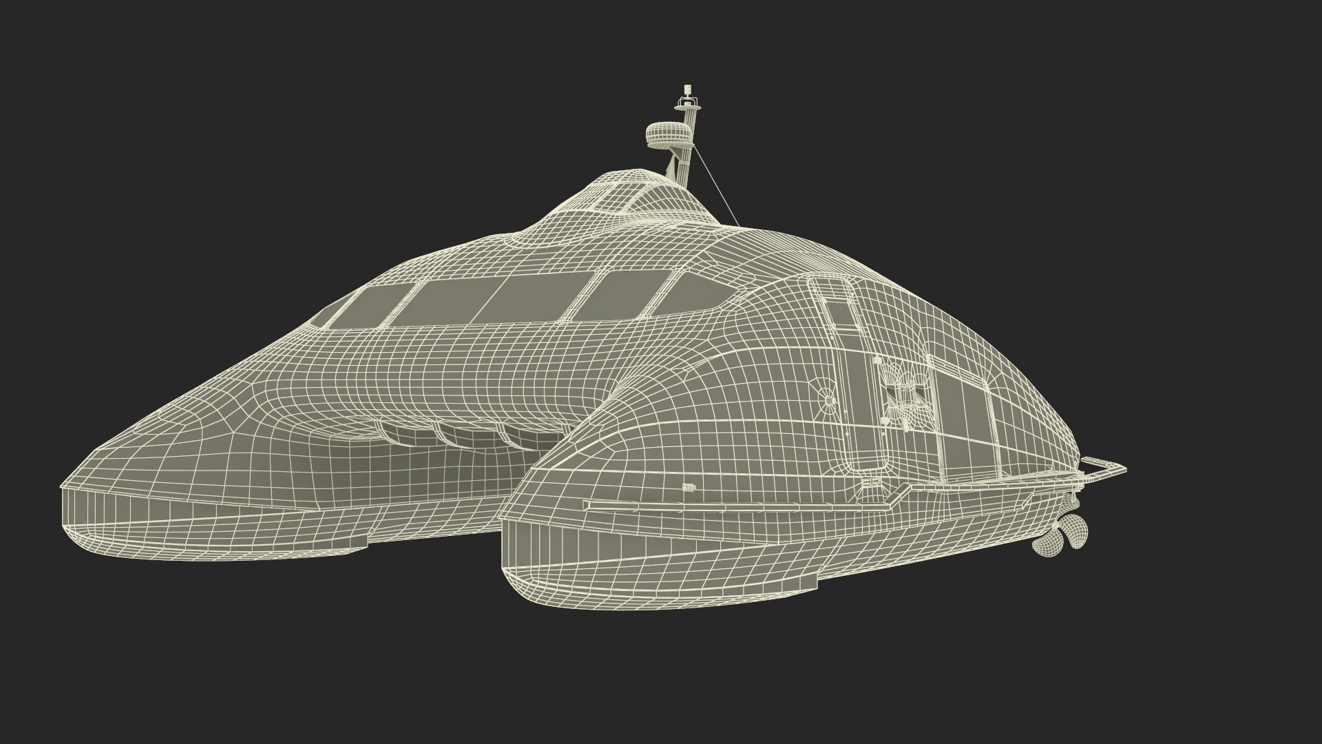 3D High Speed Catamaran Ferry Model - TurboSquid 2243040