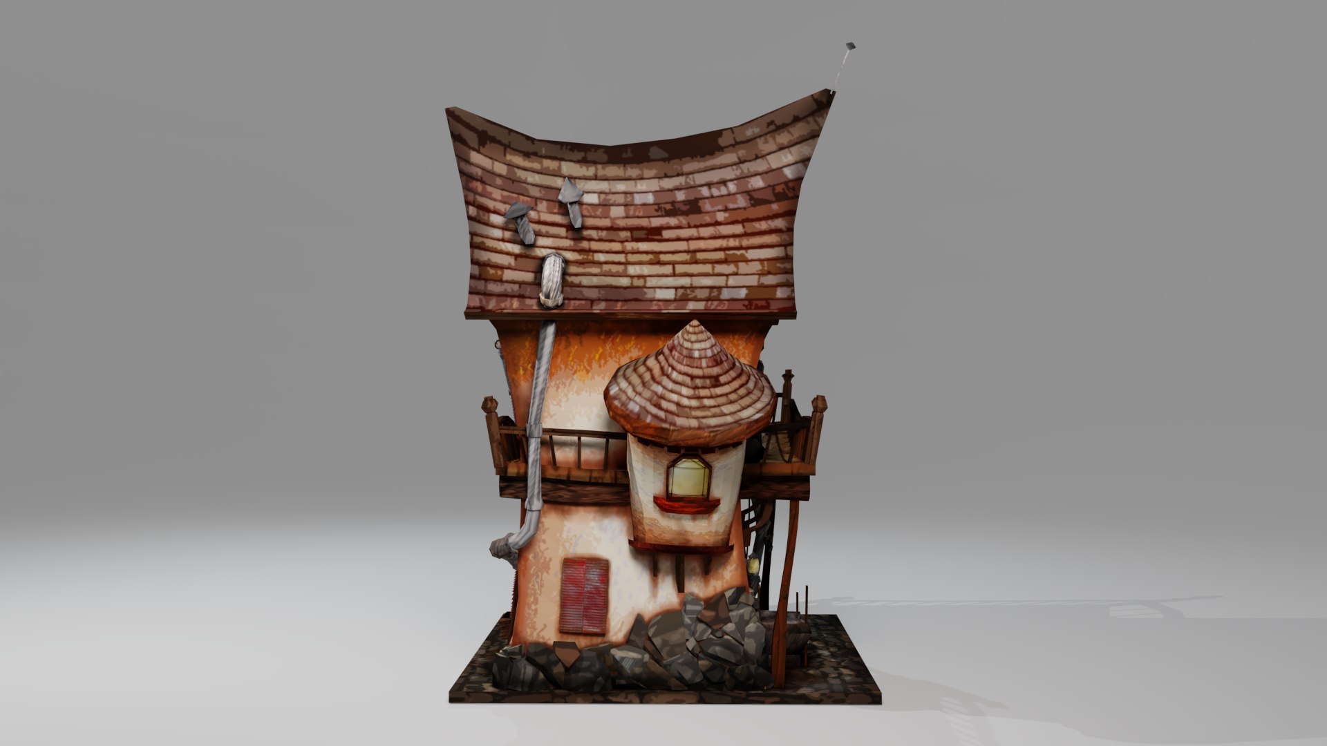 3D House Cartoon Inventor - TurboSquid 1306638