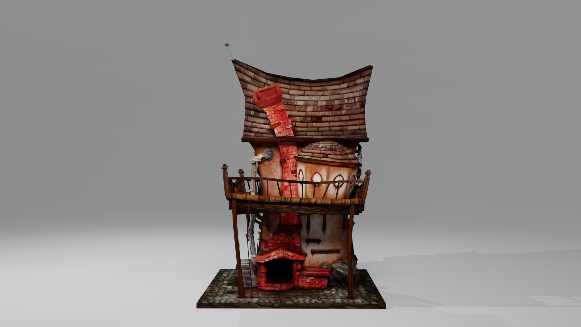 3D House Cartoon Inventor - TurboSquid 1306638