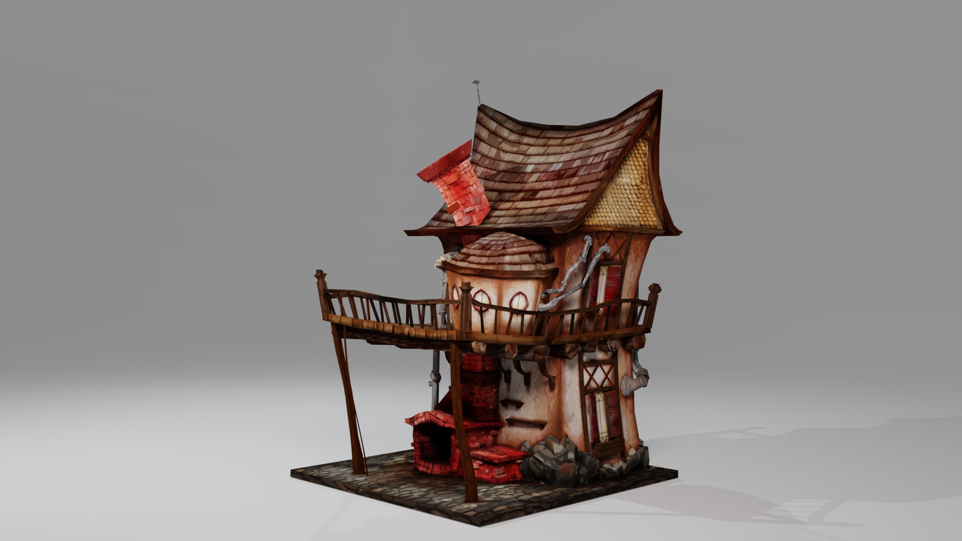 3D House Cartoon Inventor - TurboSquid 1306638