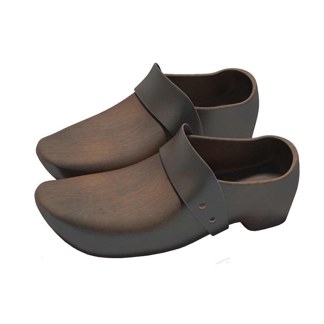 Clogs Old 3D Model - TurboSquid 1675254