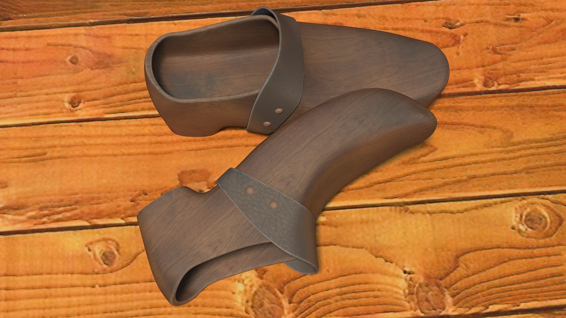 Clogs Old 3D Model - TurboSquid 1675254