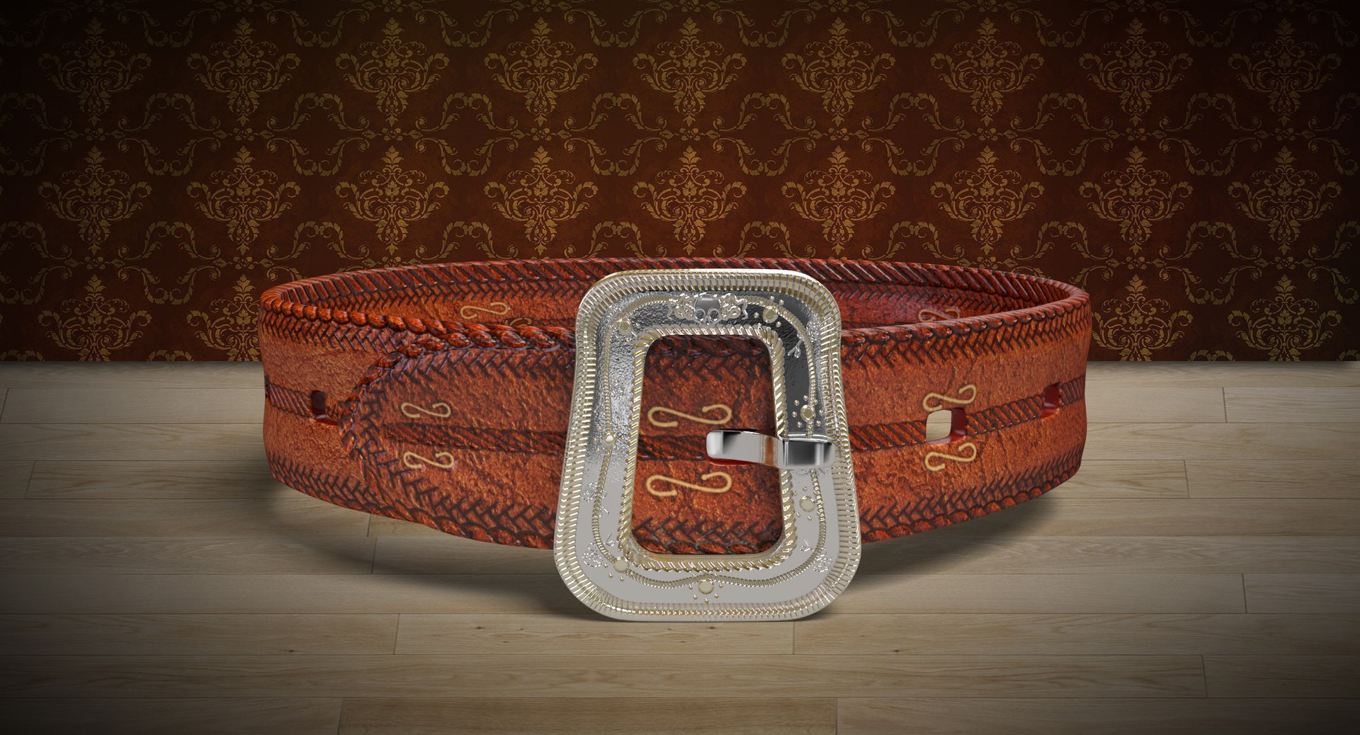 3D fantasy belt model - TurboSquid 1228459