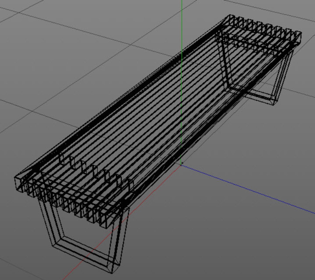 C4d Mall Bench