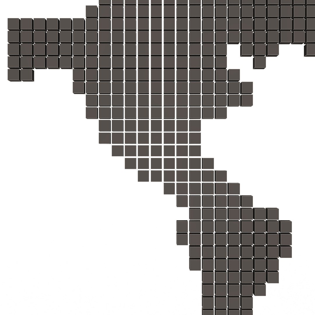 3D World Map Cubes Model - TurboSquid 1850235