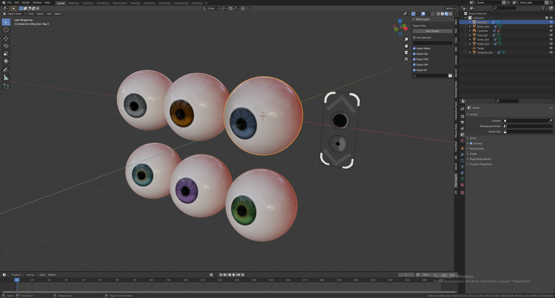 3D Cartoon Eye - TurboSquid 1762078