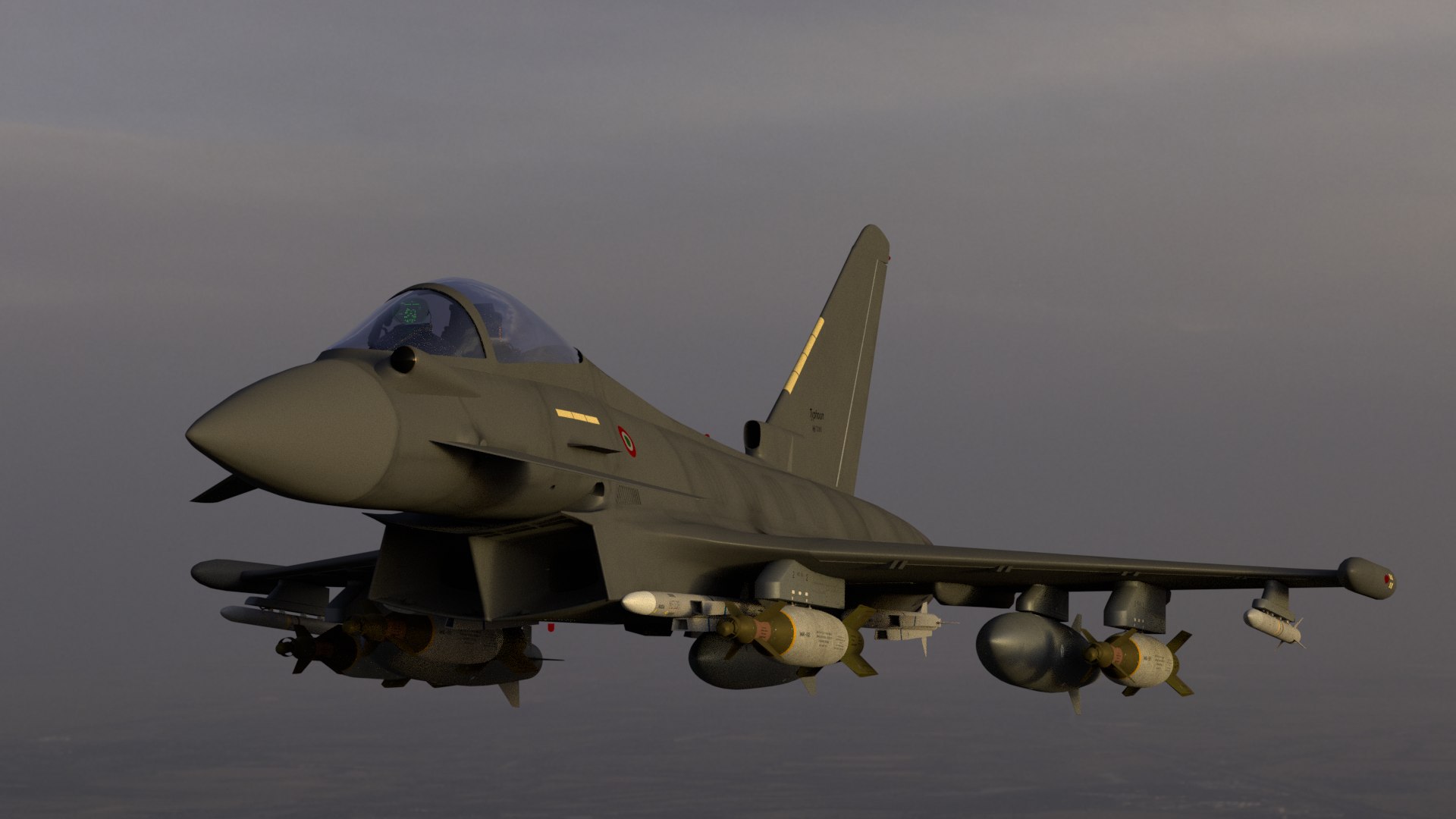 3D Eurofighter Typhoon EF-2000 Aircraft model - TurboSquid 1970560