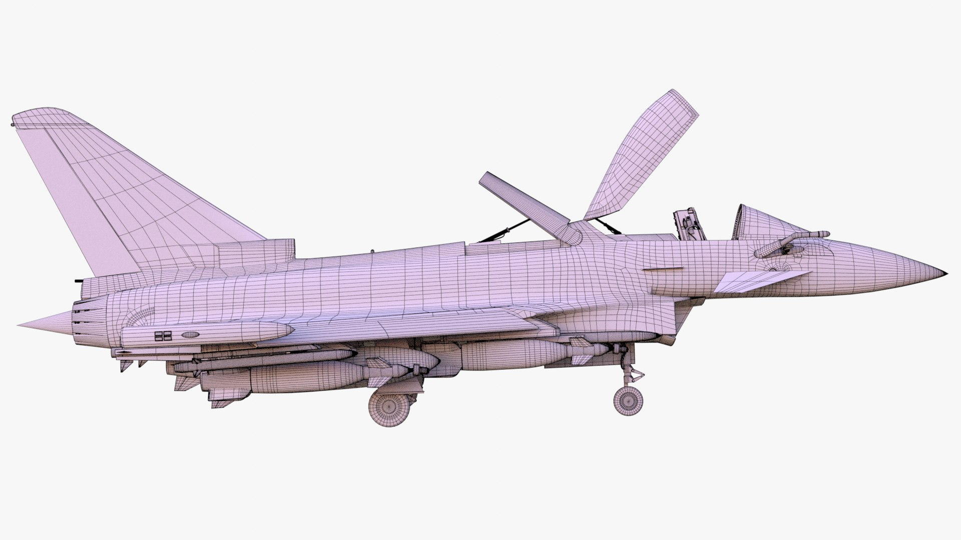 3D Eurofighter Typhoon EF-2000 Aircraft model - TurboSquid 1970560