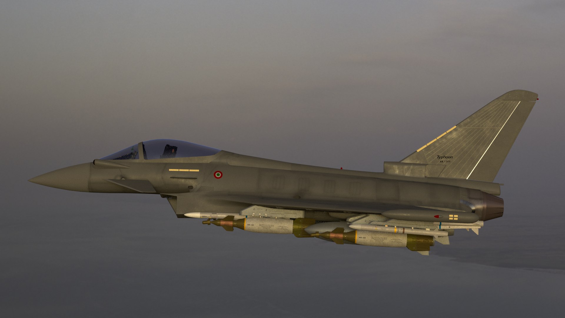 3D Eurofighter Typhoon EF-2000 Aircraft model - TurboSquid 1970560