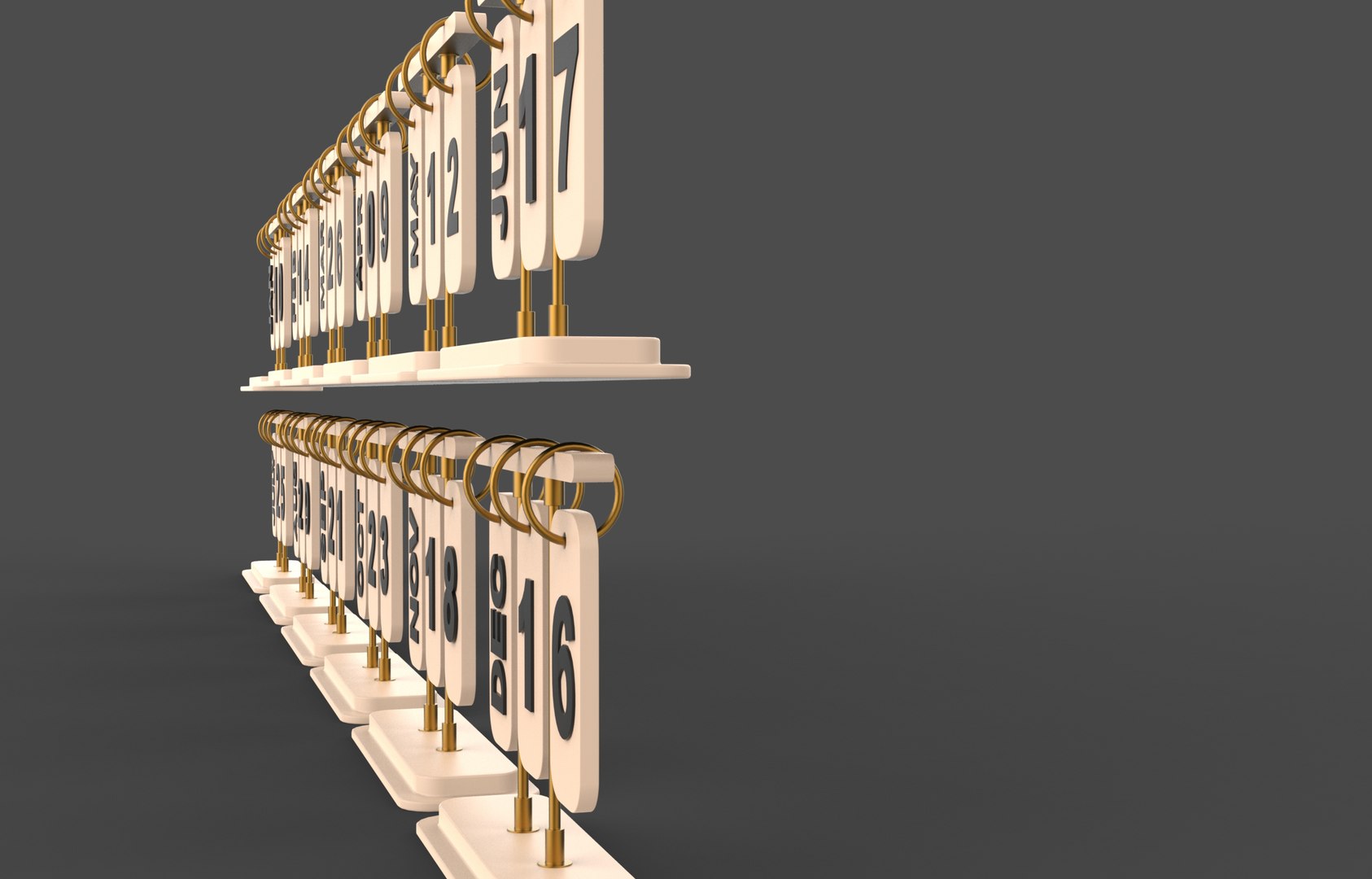 3D Desk Calendar 3d Model 3D Model - TurboSquid 2336336