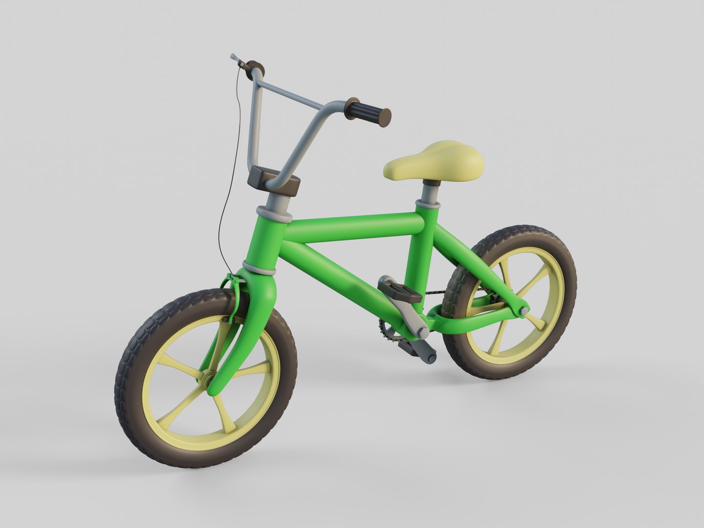 3D Model Cartoon Bike - TurboSquid 2022923