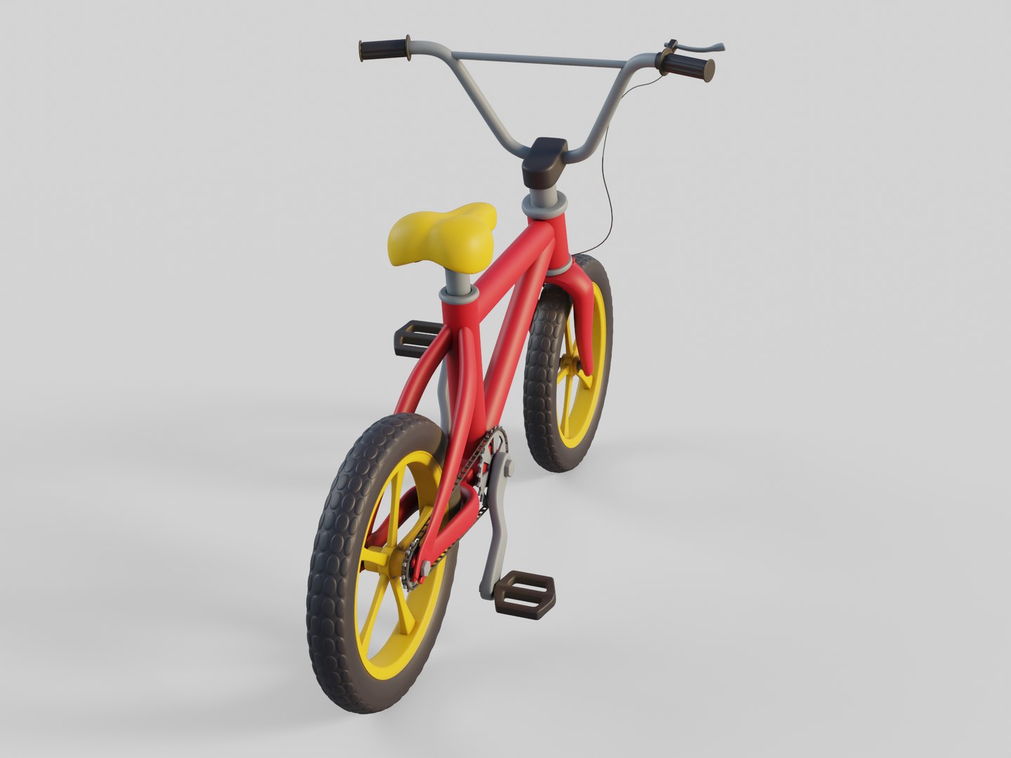 3D Model Cartoon Bike - TurboSquid 2022923