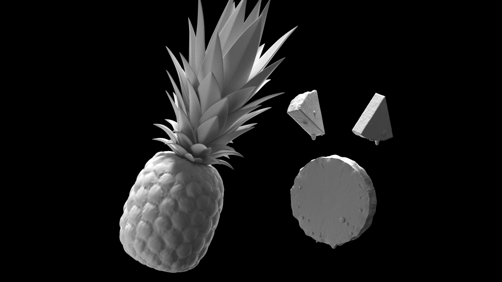 3D PINEAPPLE Model - TurboSquid 1785505