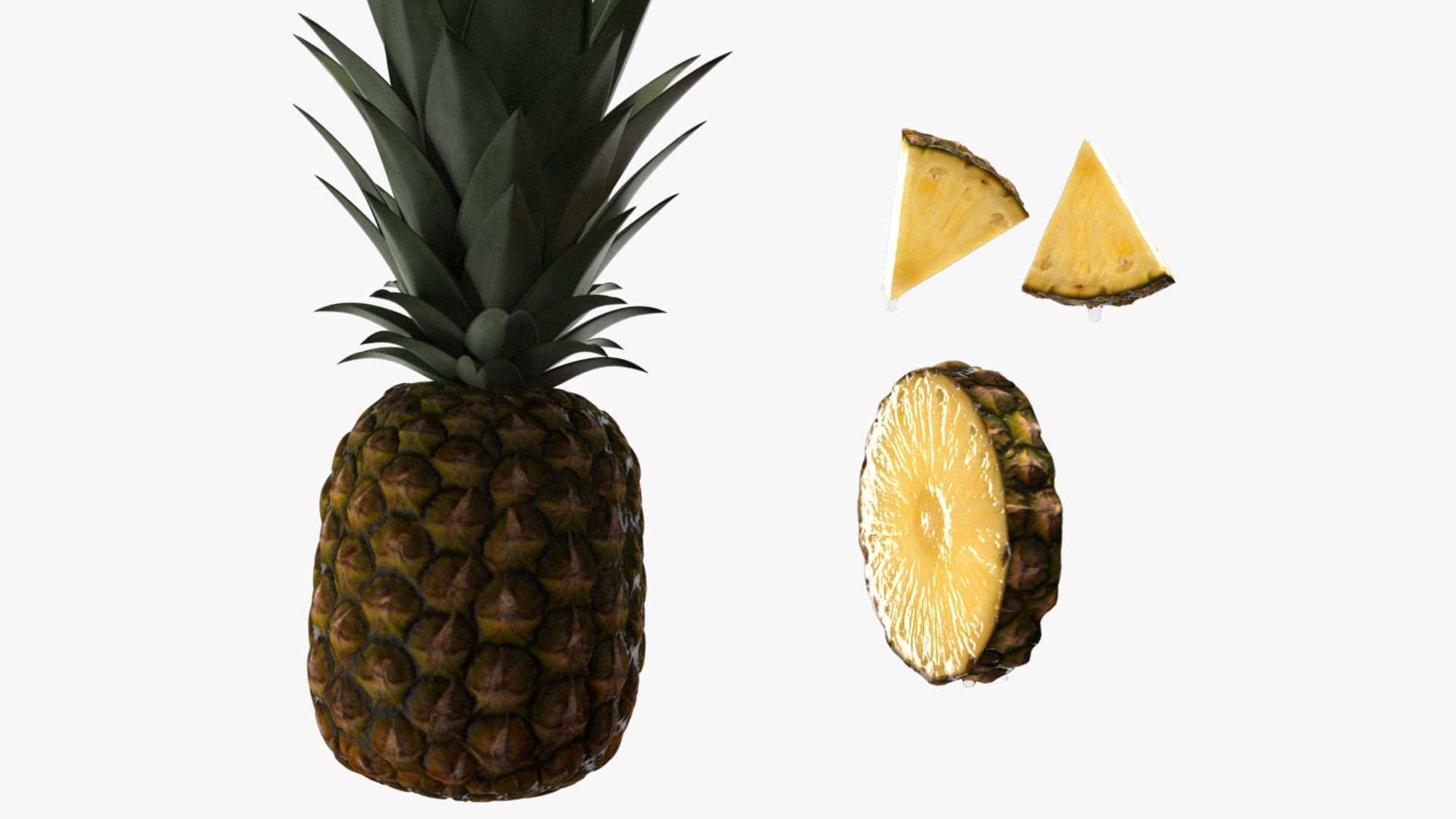 3D PINEAPPLE Model - TurboSquid 1785505