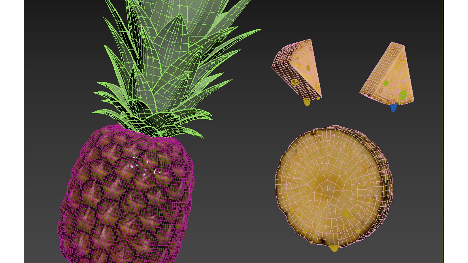 3D PINEAPPLE Model - TurboSquid 1785505