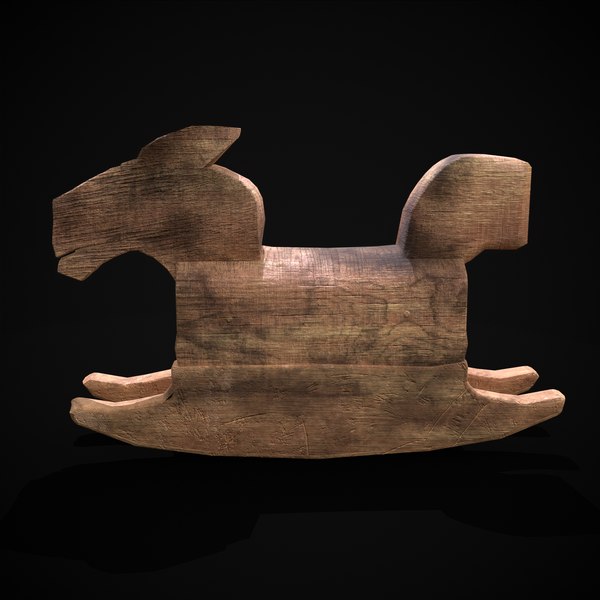 modelo 3d Wooden Rocking Horse - TurboSquid 2088809