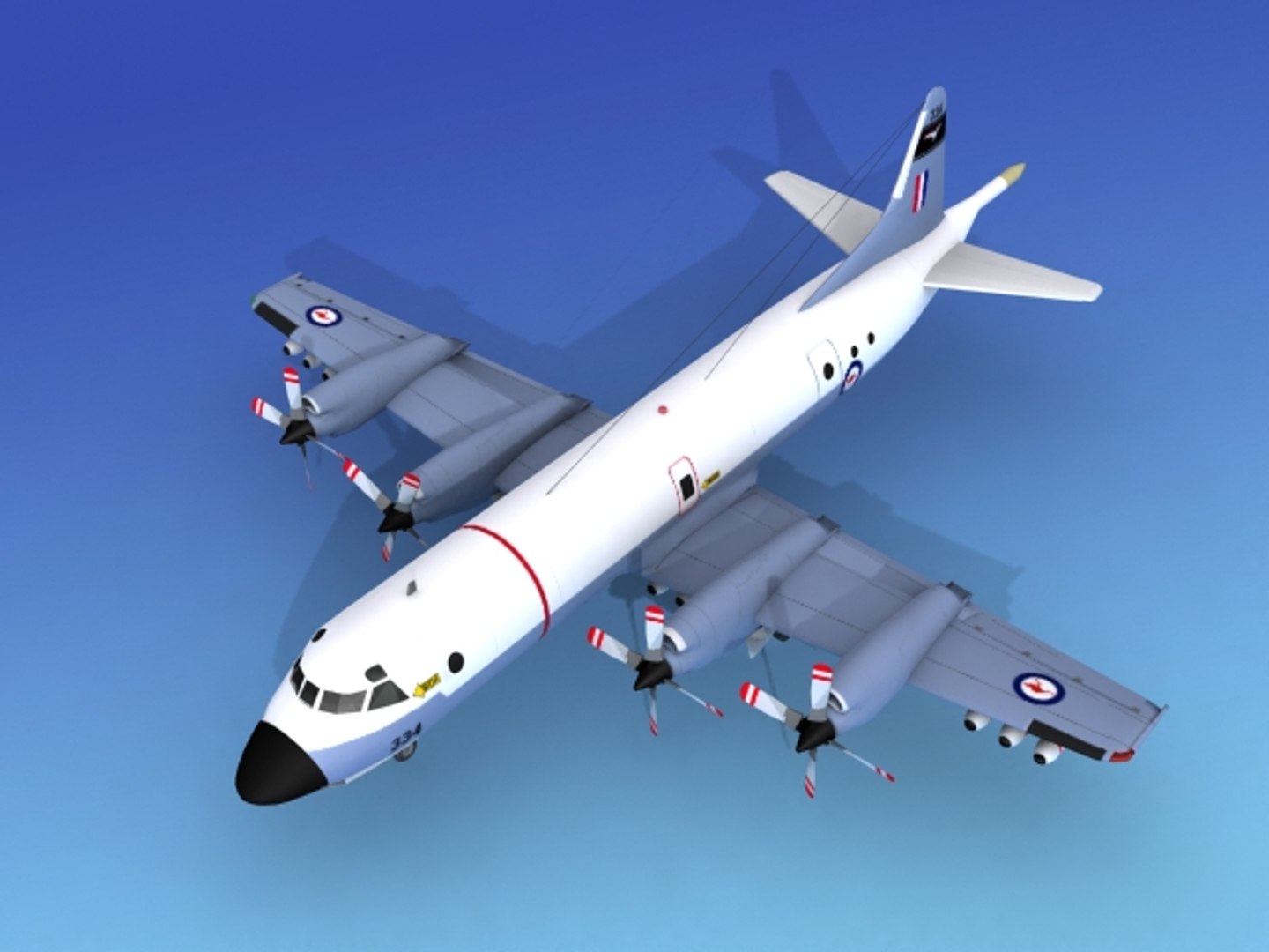 3d orion lockheed p-3 navy model