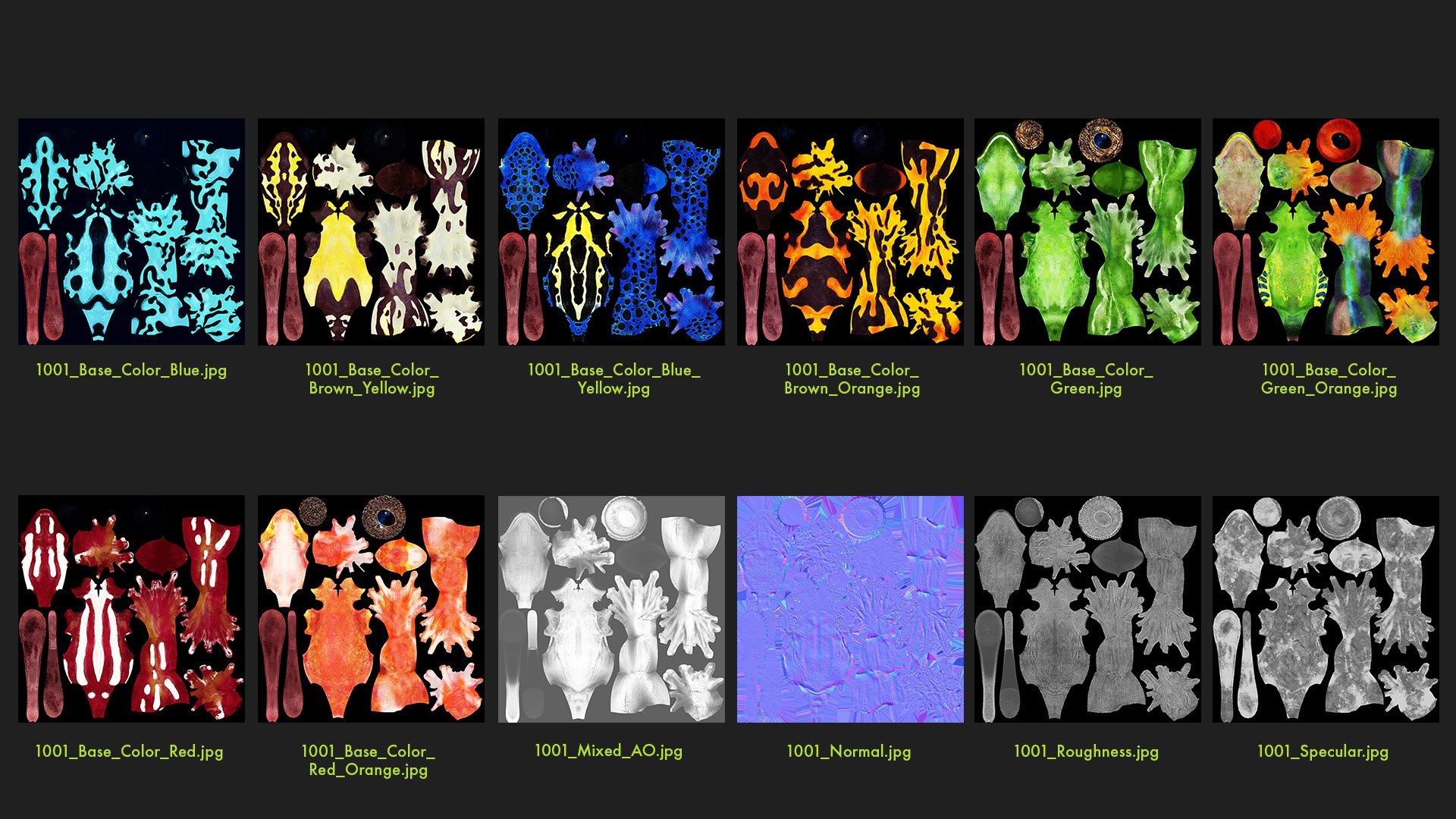 Frog Color 3D Model - TurboSquid 1854368