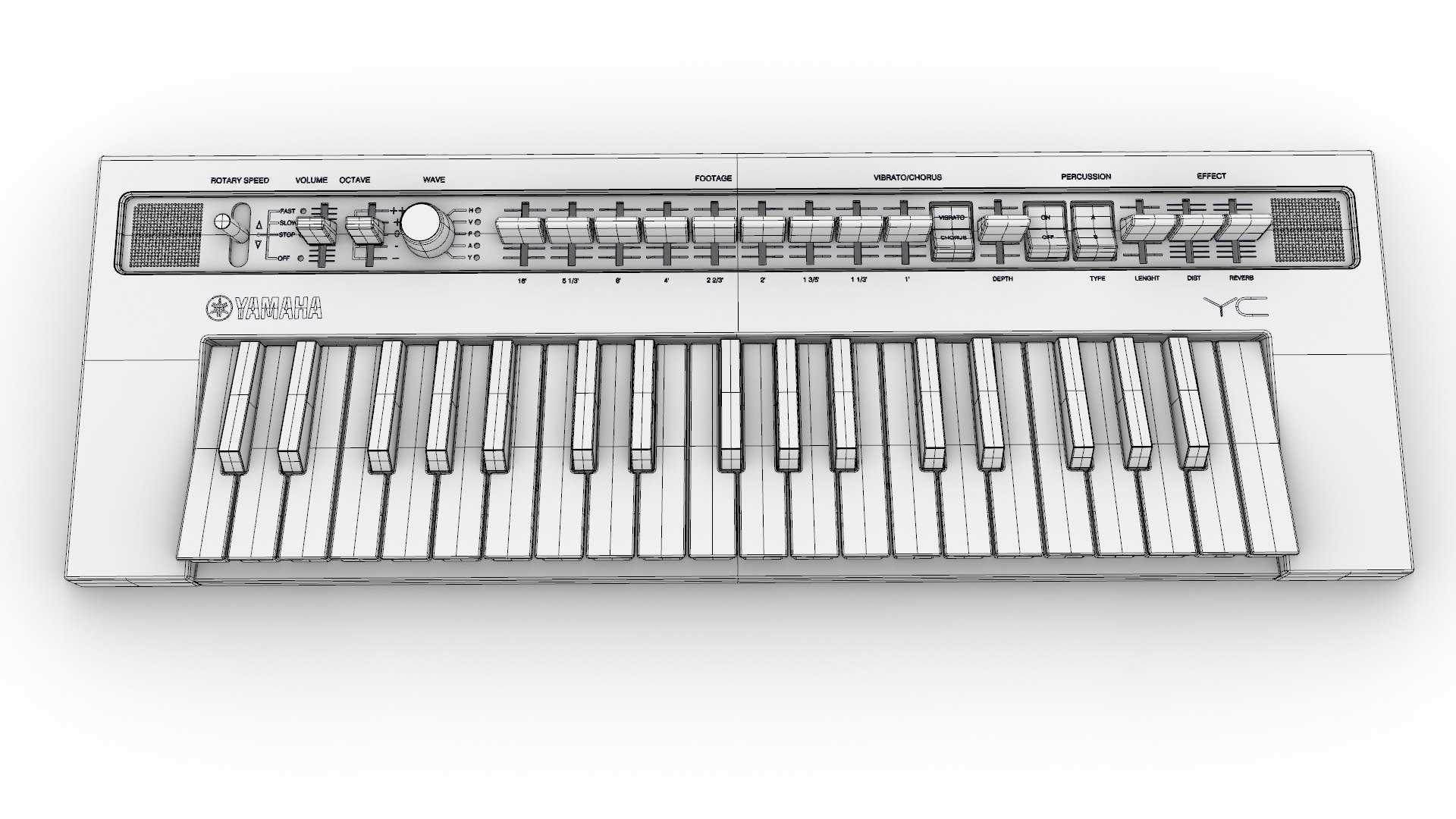 3D YAMAHA REFACE YC Model - TurboSquid 2278052